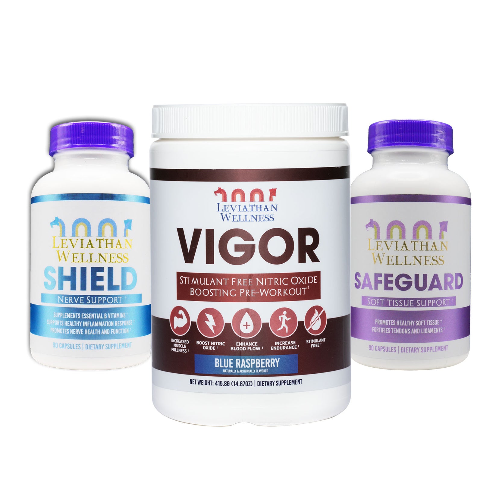 Safety Stack - Vigor, Safeguard and Shield – Leviathan Wellness