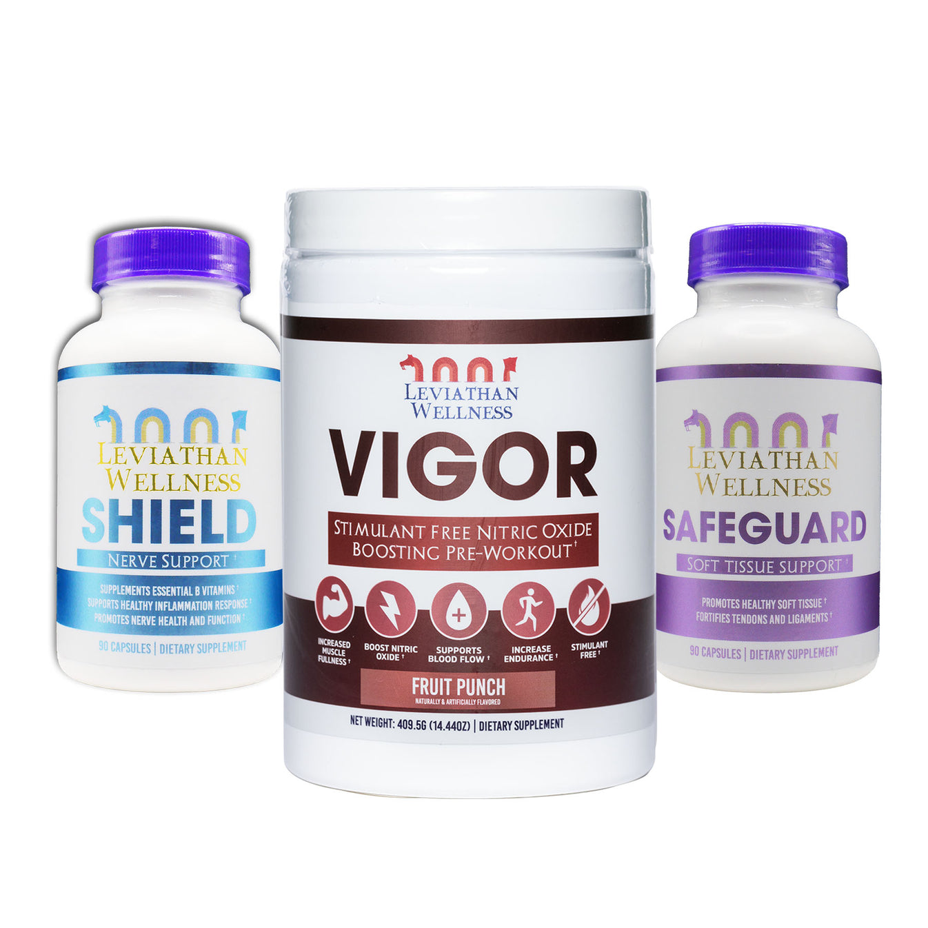 Safety Stack - Vigor, Safeguard and Shield – Leviathan Wellness